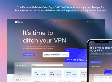 Havana Webflow Saas Template On Behance