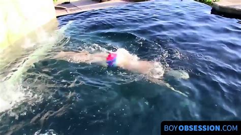 After Going Swimming Blonde Twinky Strokes His Cock Eporner
