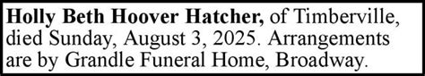 Holly Beth Hoover Hatcher Obituaries