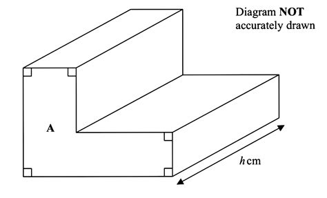 Solved The Diagram Shows Shape A Here Is A Prism With Shape A As