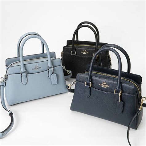 【楽天市場】コーチ ショルダーバッグ Coach ミニ ダーシー キャリーオール 2wayバッグ ブラックネイビーブルー系 Ch297