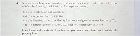 solved 1 give an example of a non constant continuous