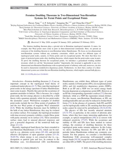 pdf fermion doubling theorems in two dimensional non hermitian
