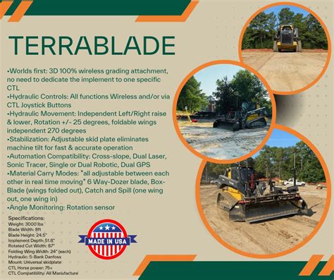 Compact Track Loader Skid Steer Attachments Terrawise