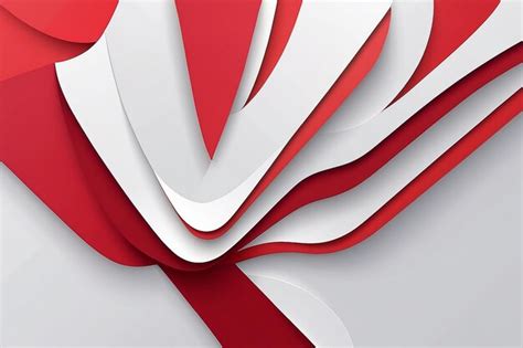 Premium Photo Modern Red And White Abstract Papercut Business Background Vector Design