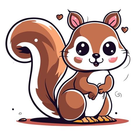 Premium Vector Cute Squirrel Vector Design