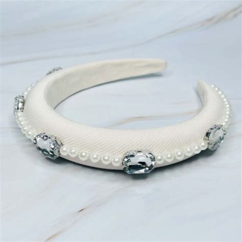 Ellisonyoung Pearls And Jewels Lined Headband 1 Ct Harris Teeter