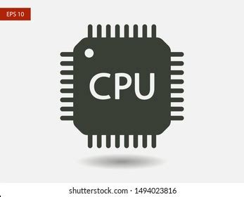 Cpu Computer Processor Icon Images Stock Photos Vectors Shutterstock