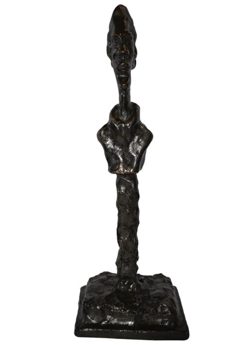 Lot Rare Alberto Giacometti Bronze Man Sculpture