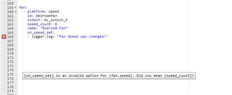 Onspeedset Shown As Invalid Option For Fan · Issue 2565 · Esphome