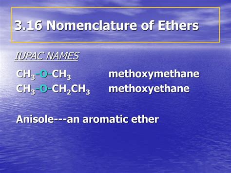 3 15 Ethers Contain An O Between Two Carbon Groups Ppt Download