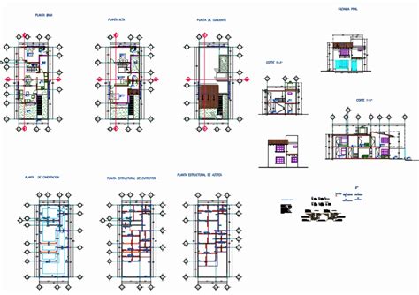 Casa Habitación En Autocad Descargar Cad Gratis 330 Kb Bibliocad