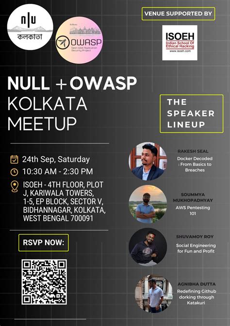 souvik roy on linkedin cybersecurity owasp null meetup kolkata