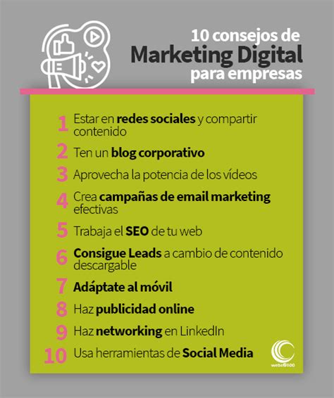 10 recomendaciones de marketing para mejorar tu página web