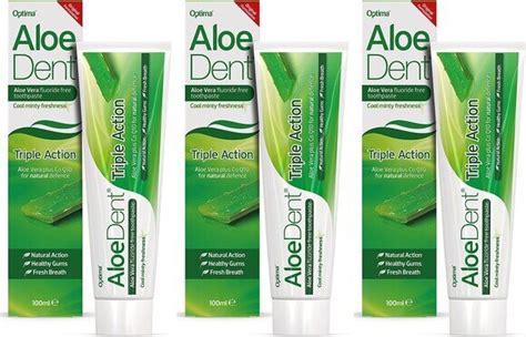 Aloe Vera Triple Action Toothpaste 3 X 100ml Essential Meds