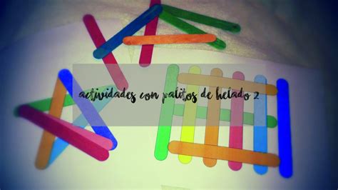 Actividades Con Palitos De Helado II Imprimible Gratis Jugar Y
