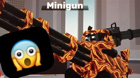 USO SOLO LA MINIGUN SU ROBLOX RIVALS YouTube