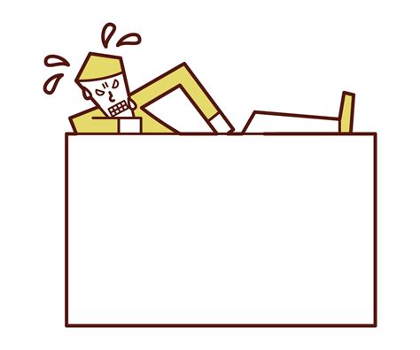 壁をよじ登る人（男性）のイラスト フリーイラスト素材集 Kukukeke
