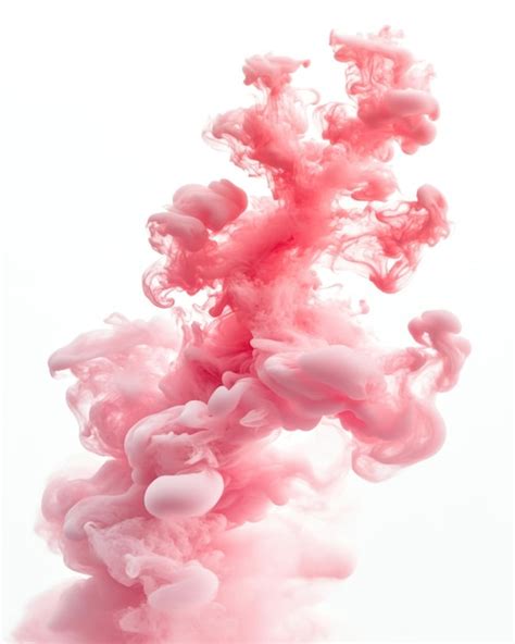 Abstract Pink Ink Cloud Premium Ai Generated Image