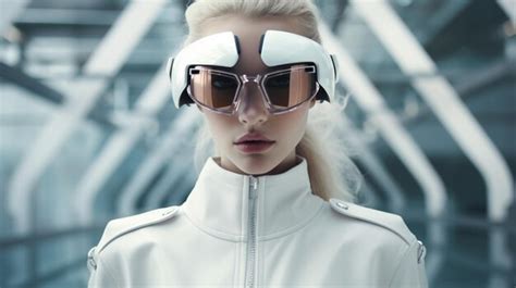Premium Ai Image Photo Woman With Smart Glasses Futuristic Technology