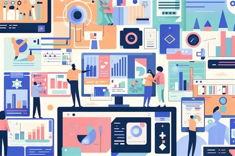 Premium Photo Examine The Collaboration Between Digital Marketin Generative Ai