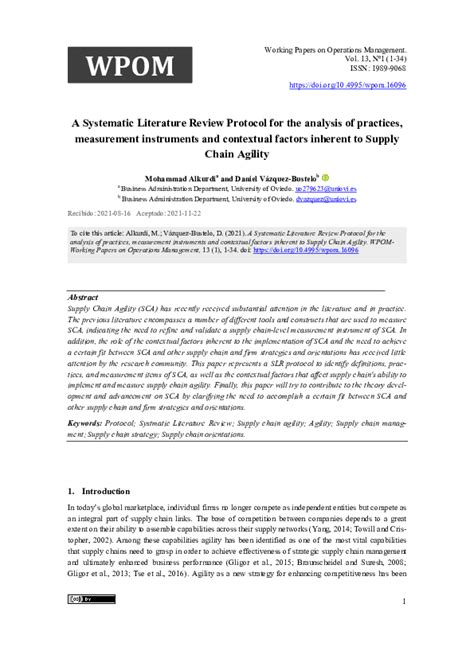 Pdf A Systematic Literature Review Protocol For The Analysis Of