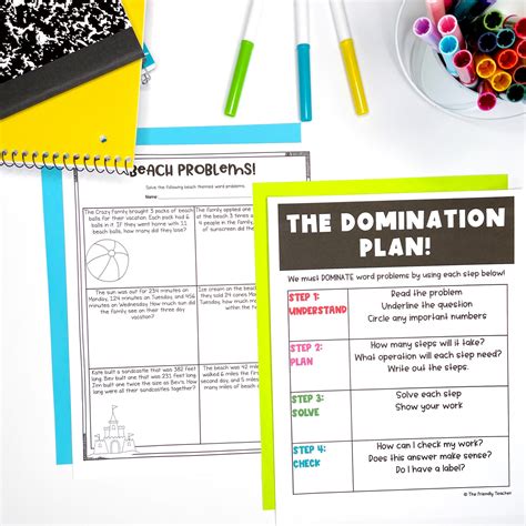 Word Problem Activities For 3rd Graders The Friendly Teacher