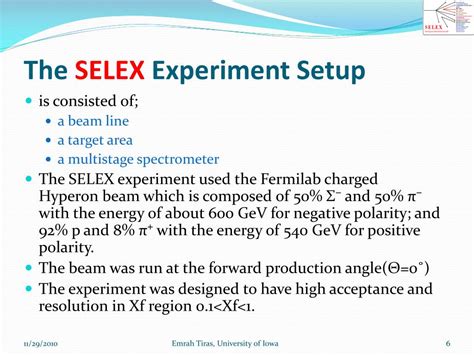 PPT SELEX SE GMENTED L ARG E X BARYON SPECTROMETER Fermilab PowerPoint Presentation