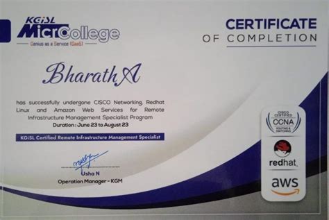 Bharath A On Linkedin Imsgraduate Cloudcomputing Aws Linux