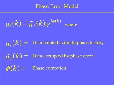 Ppt Pace An Autofocus Algorithm For Sar Powerpoint Presentation