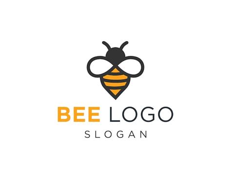 Bienen Logo Design Erstellt Mit Der Anwendung Corel Draw 2018 Mit