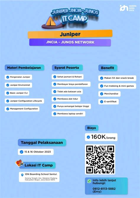 Idn Boarding School On Linkedin Juniper Jncia Junos It Camp Membedah Juniper Jncia Junos Selamat…