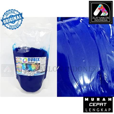 Jual Tinta Sablon Plastisol Rubix Navy Blue 200gr Shopee Indonesia