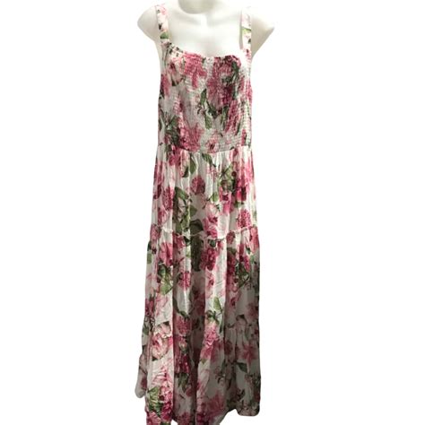 Bnwt Katies Womens Maxi Dress Floral White Rrp 8995 S