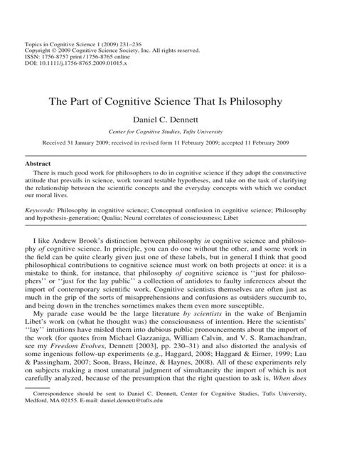 Dennet 1 Pdf Consciousness Qualia