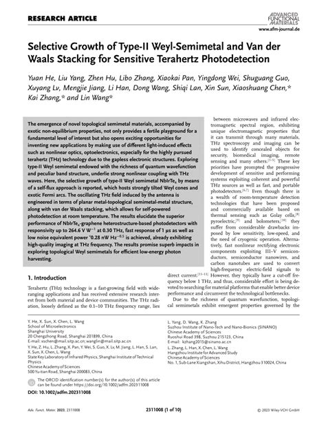 Selective Growth Of TypeII WeylSemimetal And Van Der Waals Stacking