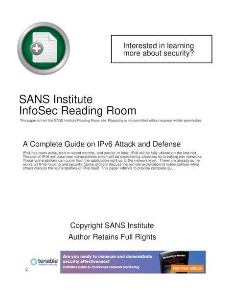Pdf Complete Guide Ipv6 Dokumentips