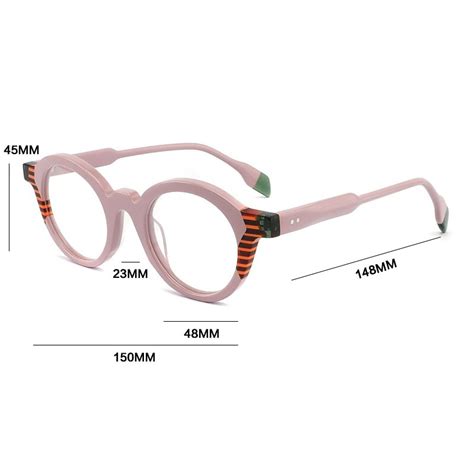 Gatenac Round Acetate Eyeglasses Fuzweb