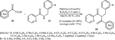 Synthesis Of Imides 28via Pd Catalyzed Decarboxylative Amidation Of