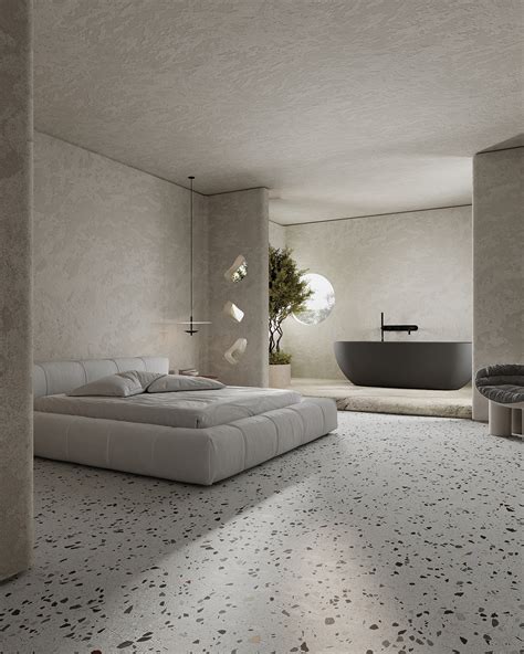 Minimal Grey Bedroom Behance