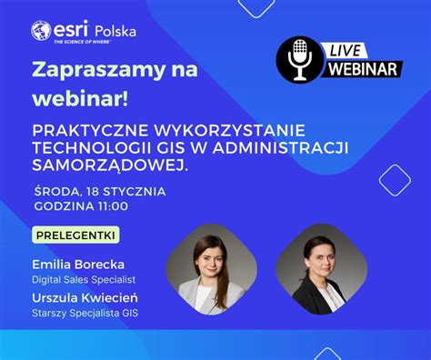 Esri Polska Na Linkedin Esri Gis Webinar