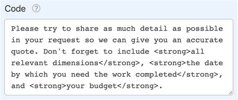 Using The HTML Field