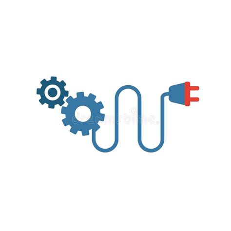 Plug And Work Icon Monochrome Simple Sign From Digitalization