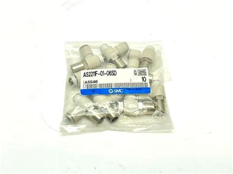 Smc As2211f 01 06sd Flow Control W Fitting Pkg Of 10 Bbf Meses Sin Interés