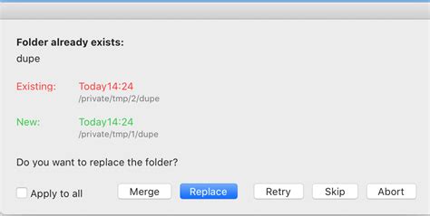 Trying To Copy A Folder With The Same Files Errors And Deletes The Target Folder · Issue 996