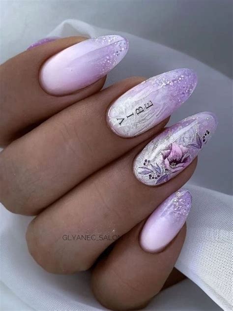 Сиреневый маникюр Fancy Nail Art Pretty Nail Art Nail Designs