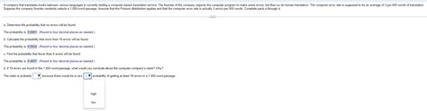 Solved A Company That Translates Books Between Various Chegg