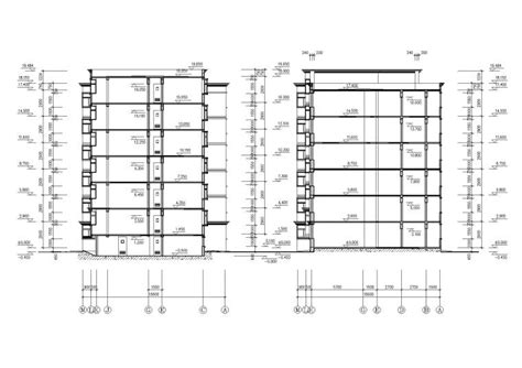 一梯两户多层住宅楼建筑施工图 居住建筑 筑龙建筑设计论坛