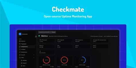 Checkmate Open Source Uptime Monitoring App Made With Reactjs