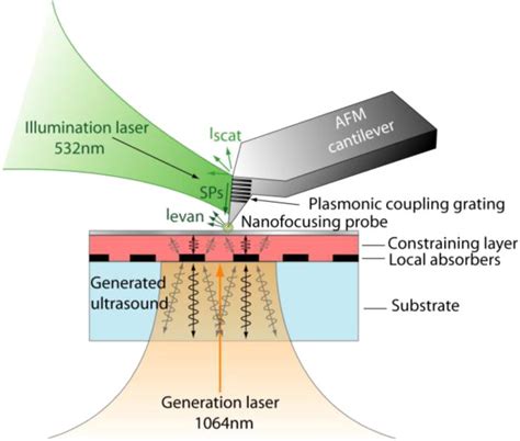 Ultrasonic Near Field Optical Microscopy Using A Plasmonic Nanofocusing Probe Journal Of